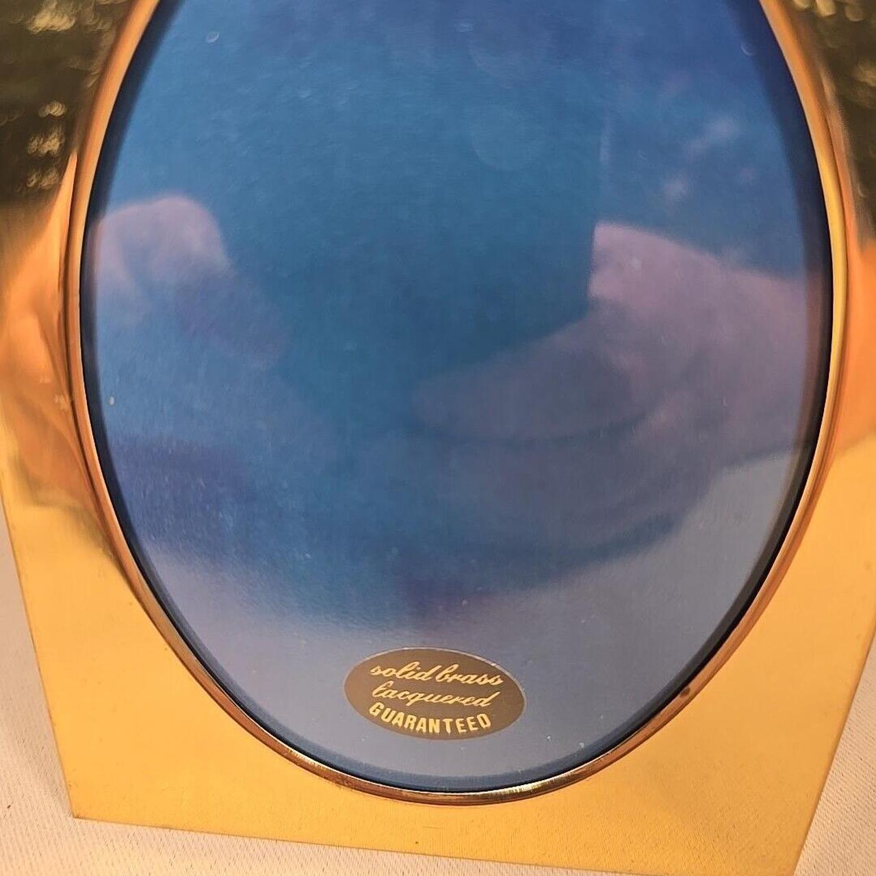 Solid Brass Rectangle Frame Lacquered 4x5 With Oval... - Depop