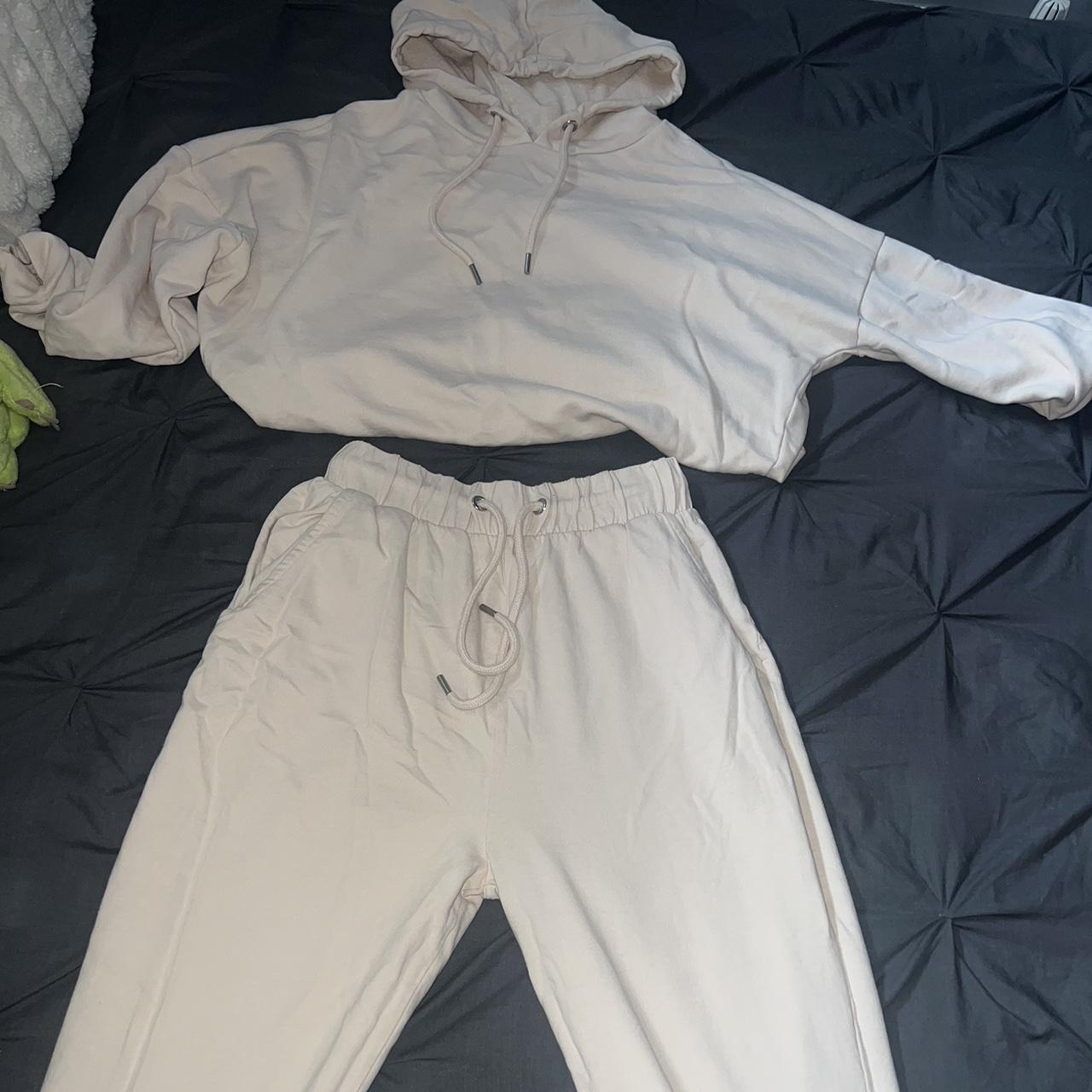 Asos cream lightweight tracksuit - Depop