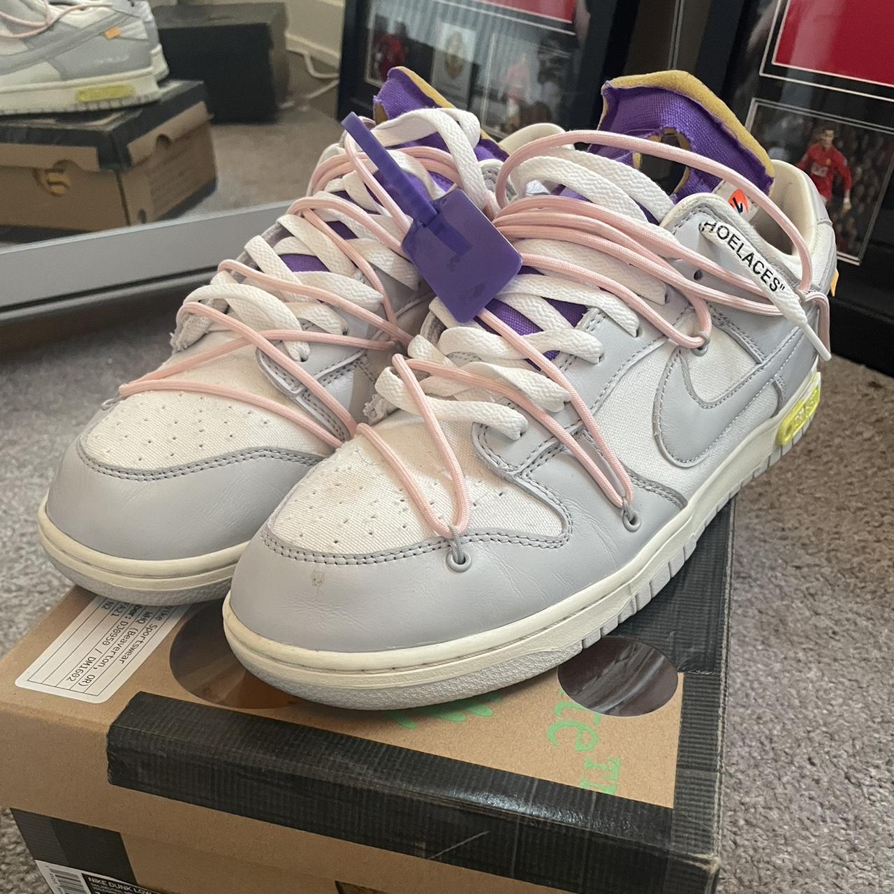 Nike Dunk Low Off White Lot 24 US13/UK12 - Depop