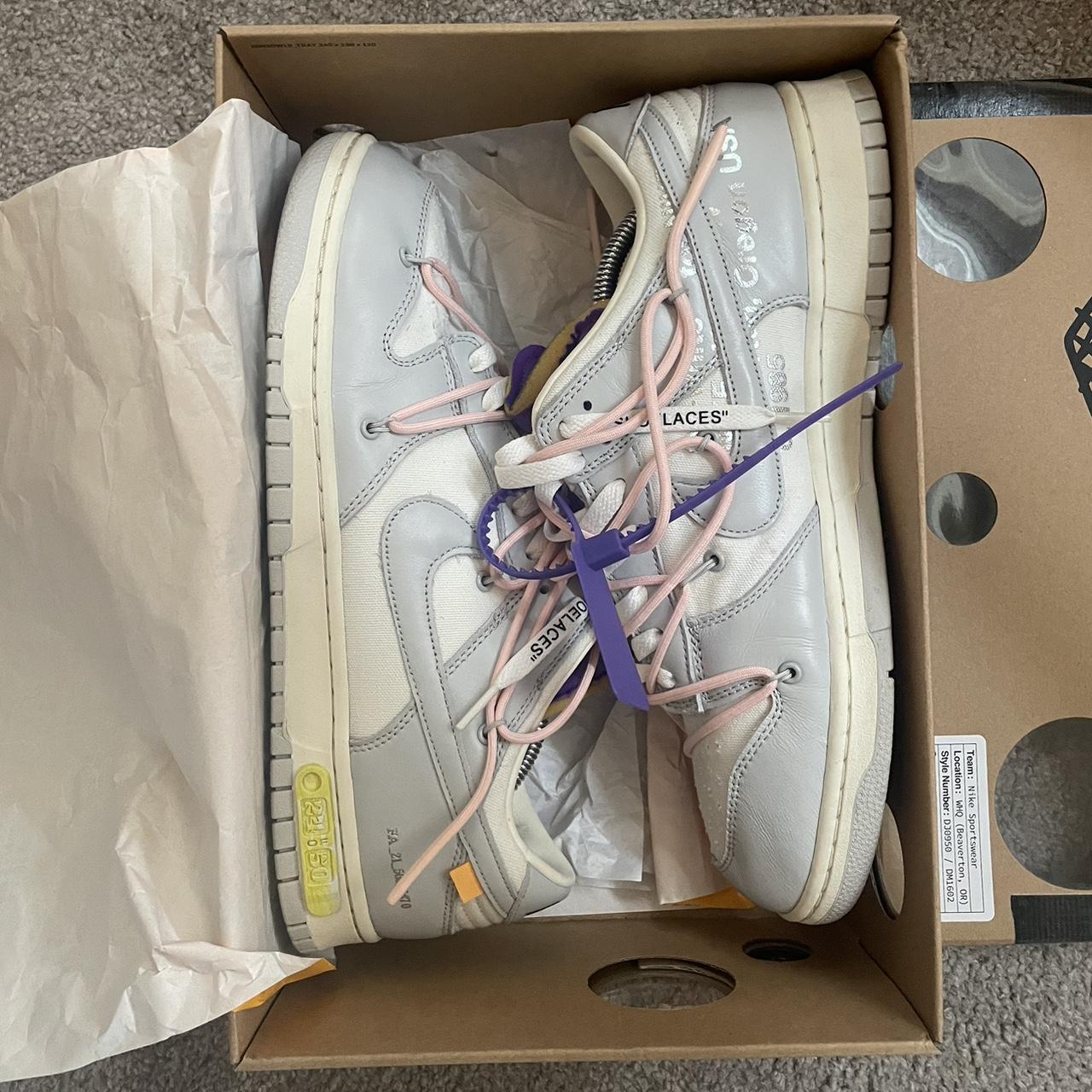 Nike Dunk Low Off White Lot 24 US13/UK12 - Depop