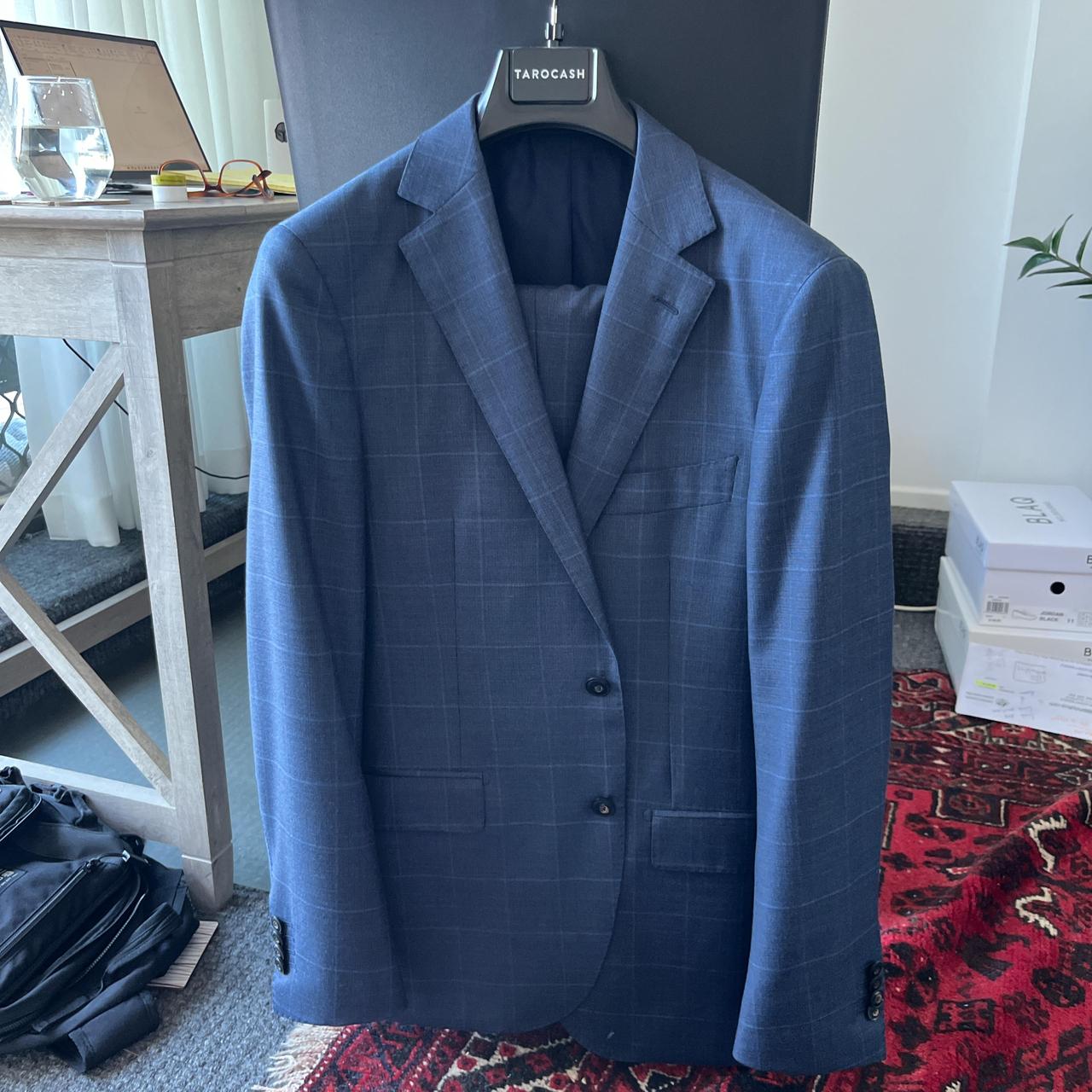 MJ Bale men’s suit Beautiful pin striped check... - Depop