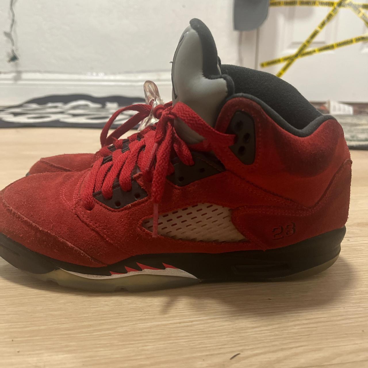 Jordan 5 raging Bull Red - Depop