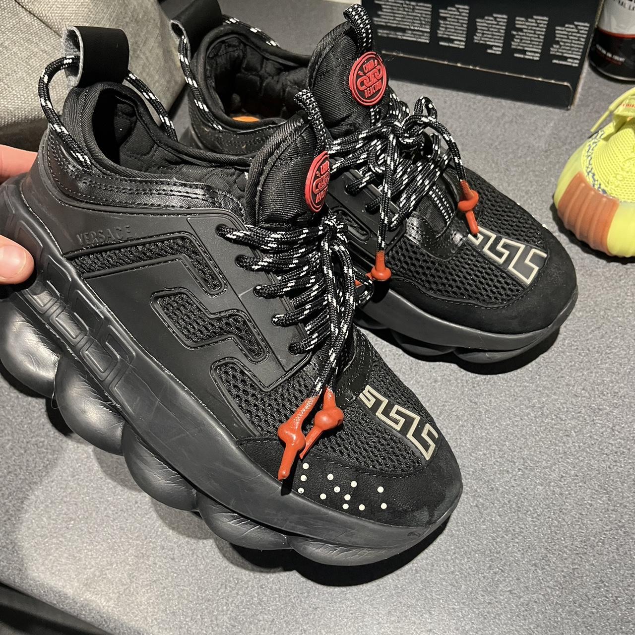 versace chain runners men size 8.5 good condition - Depop