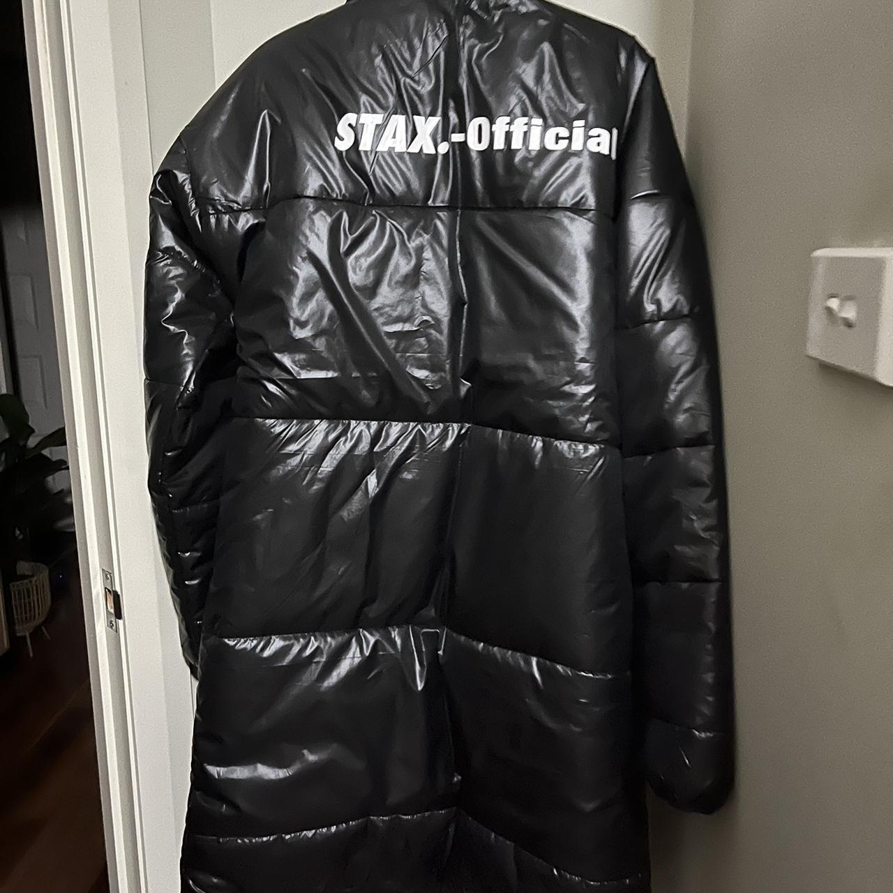 Stax black long puffer jacket. Brand new with tags.... - Depop
