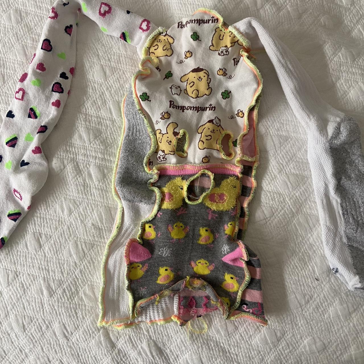 Pompompurin yard666sale sock bunny mask. So fun - Depop
