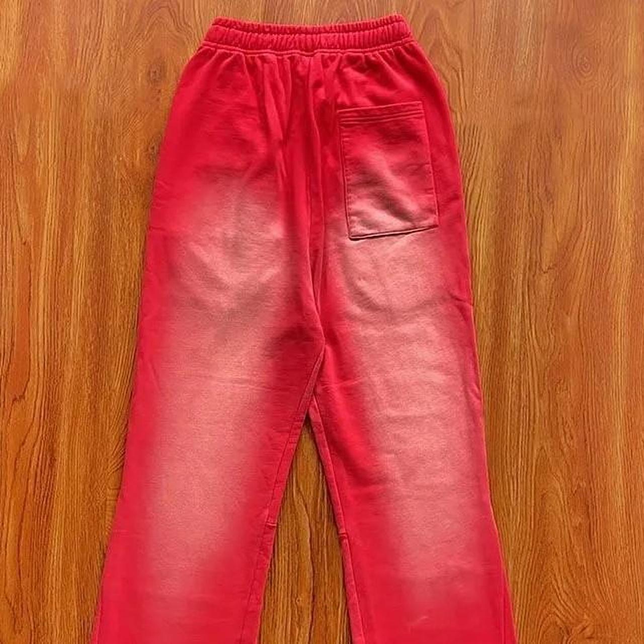 #Hellstar HELLSTAR women yoga flare red pants - Depop