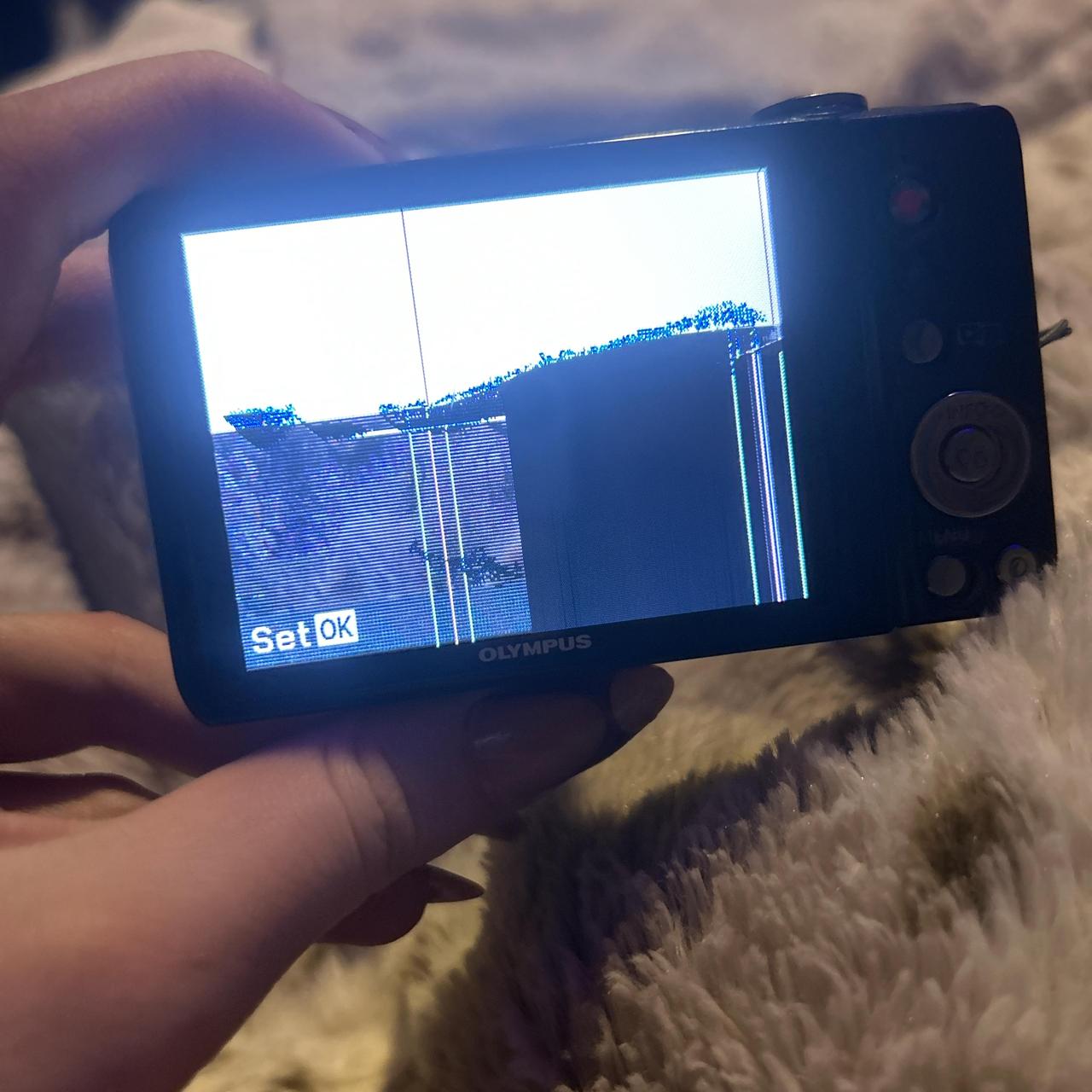 12.5 Olympus hd digital blue camera !! -pictures... - Depop