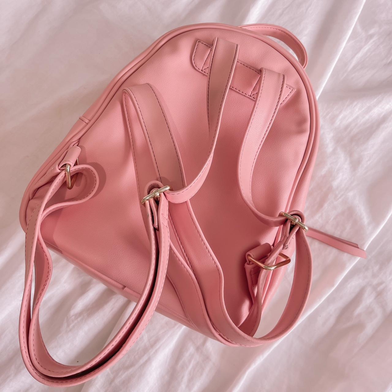 Pastel fuzzy light pink juicy couture backpack... - Depop