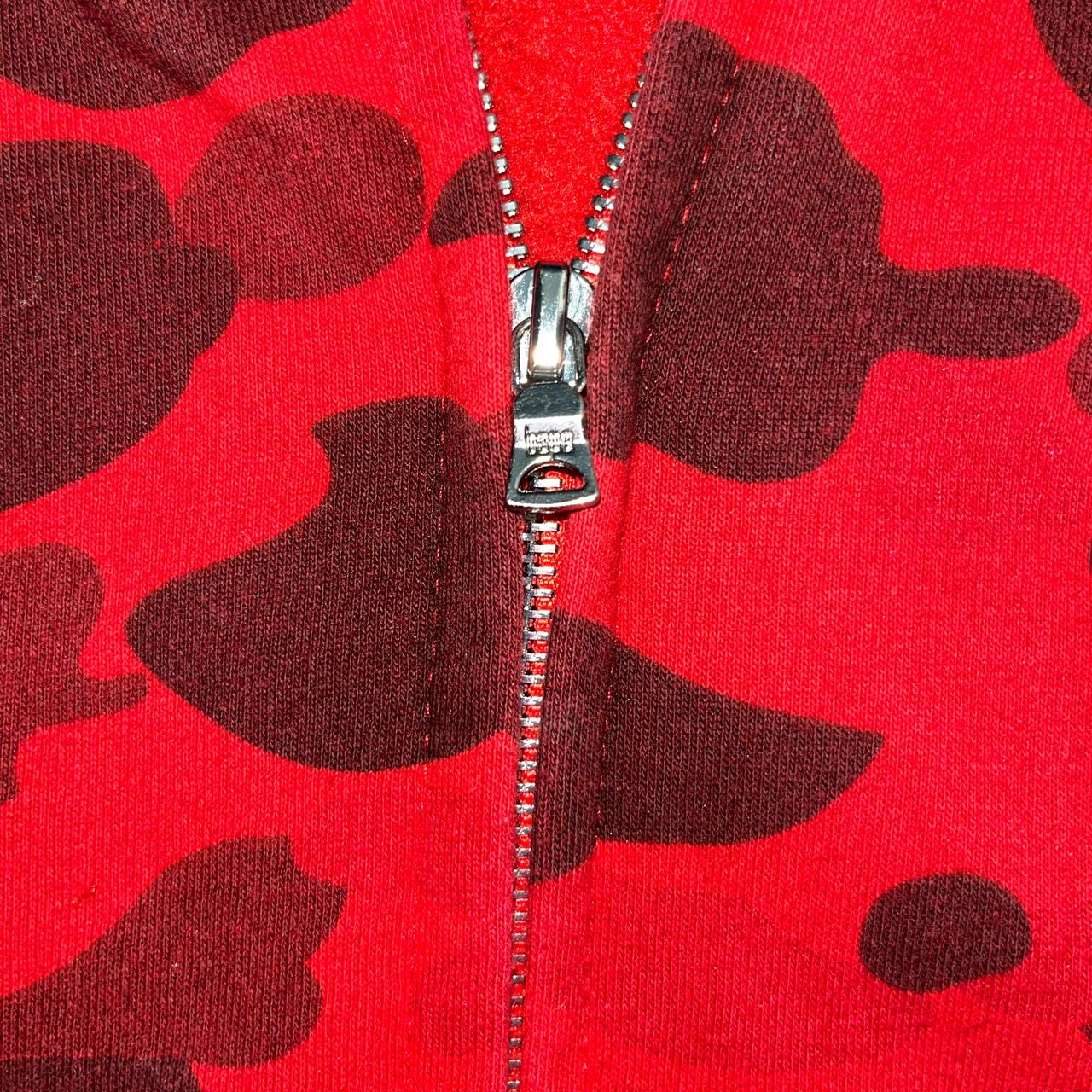 red bape hoodie - Depop