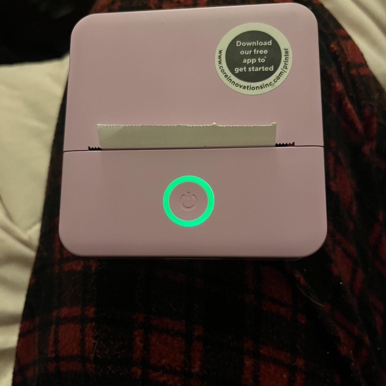 Core innovations pink thermal printer Bluetooth.... - Depop
