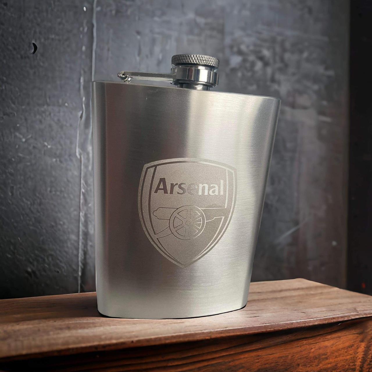 Arsenal hip flask whisky flask 8oz amazing gift - Depop