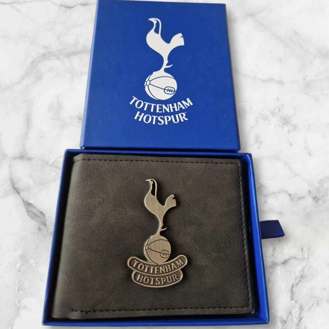 Official Tottenham Hotspur black leather bifold... - Depop