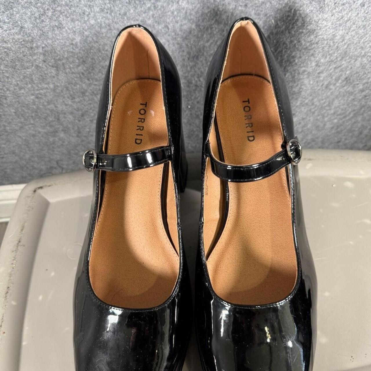 Torrid Shoes Women 13 black patent Mary Jane pumps... - Depop
