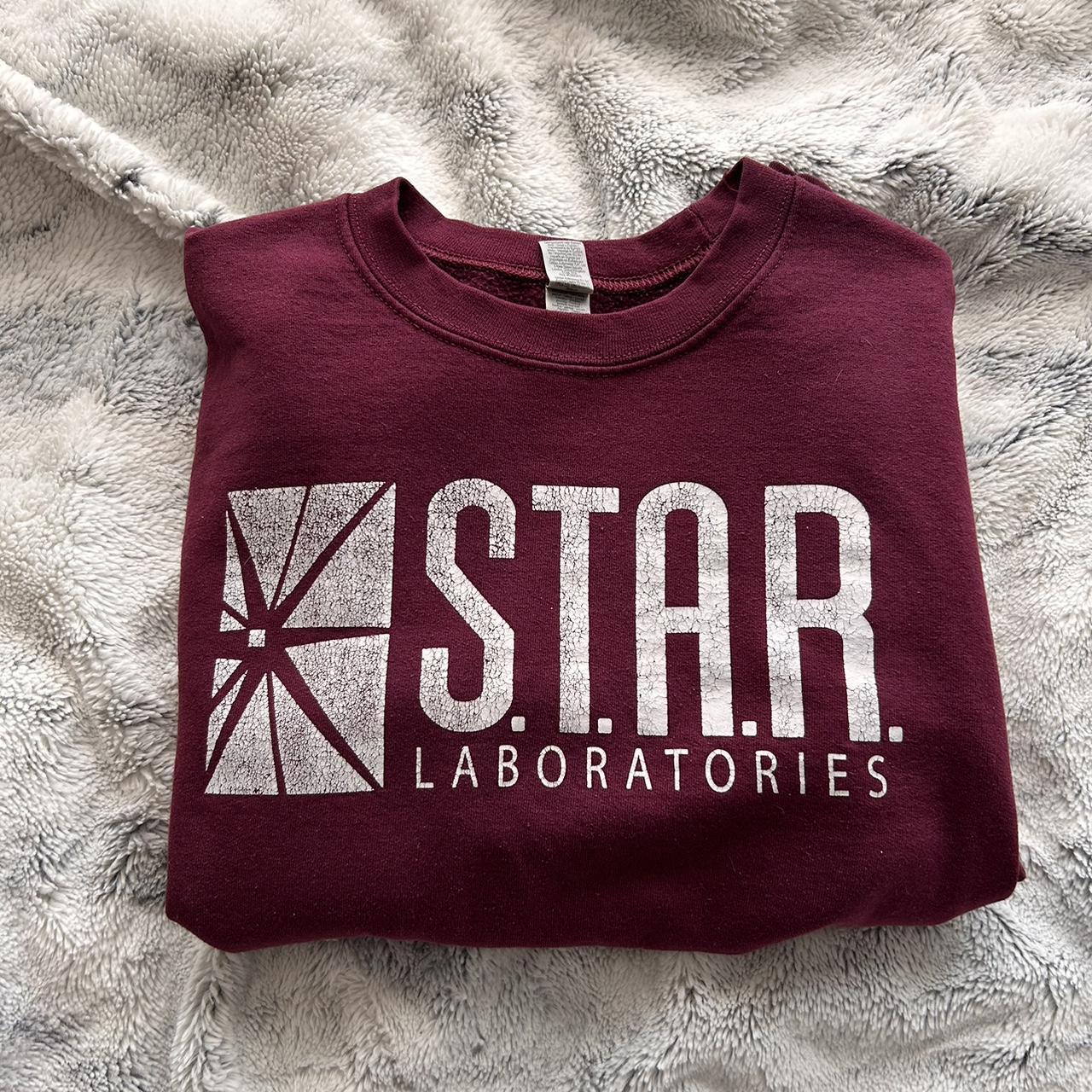maroon star labs crewneck perfect for fall and fans... - Depop