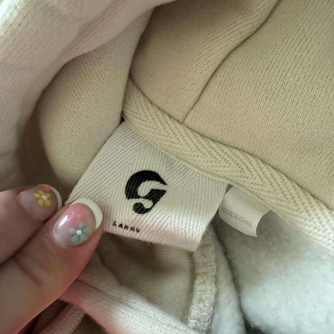 Glossier limited edition cream hoodie Barely worn,... - Depop Glossier limited edition cream hoodie Barely worn,... - Depop