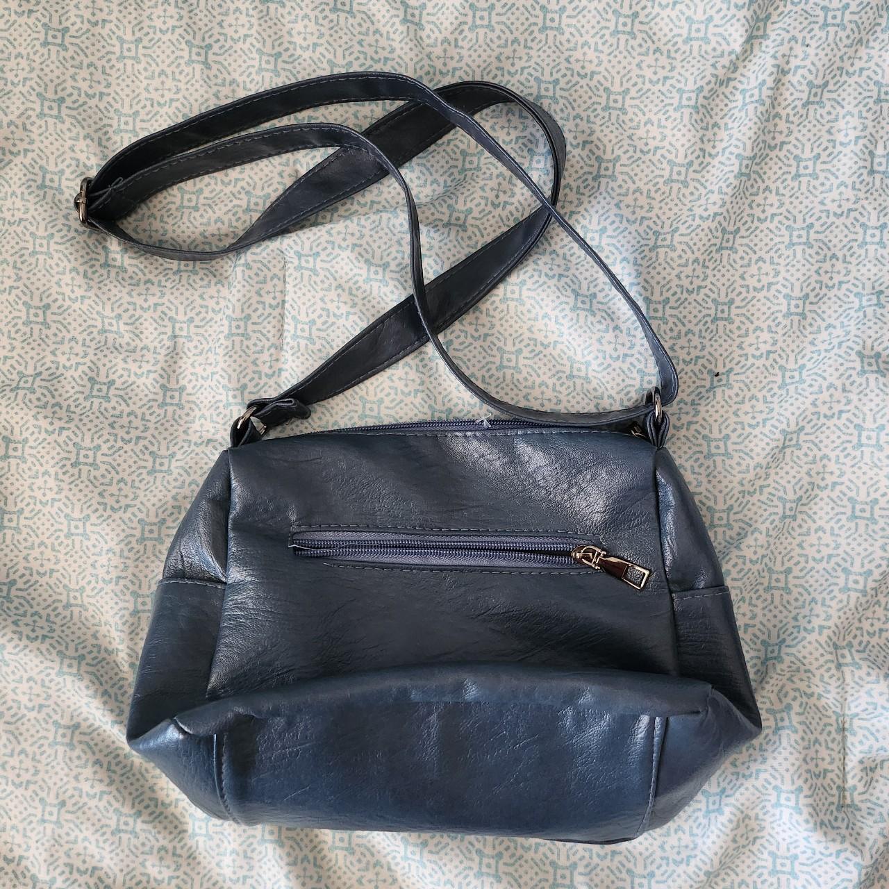 Blue Heart Purse 💙 Y2k blue purse with metal heart... - Depop