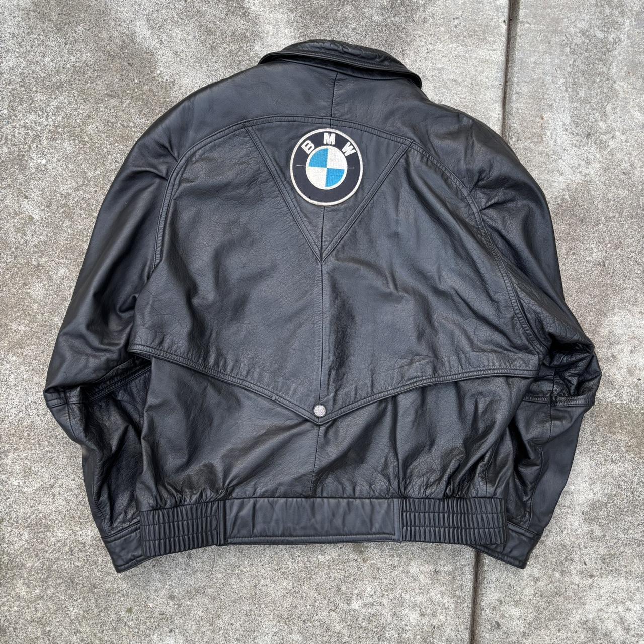Men’s 1980s Wilson BMW racing motorcycle biker... | Depop