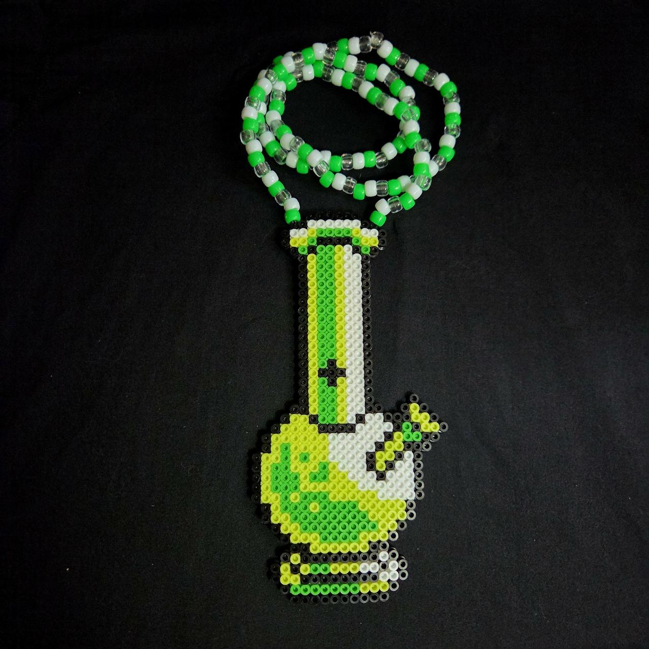Green Bong Perler Necklace Fresh, fun, and full of... | Depop