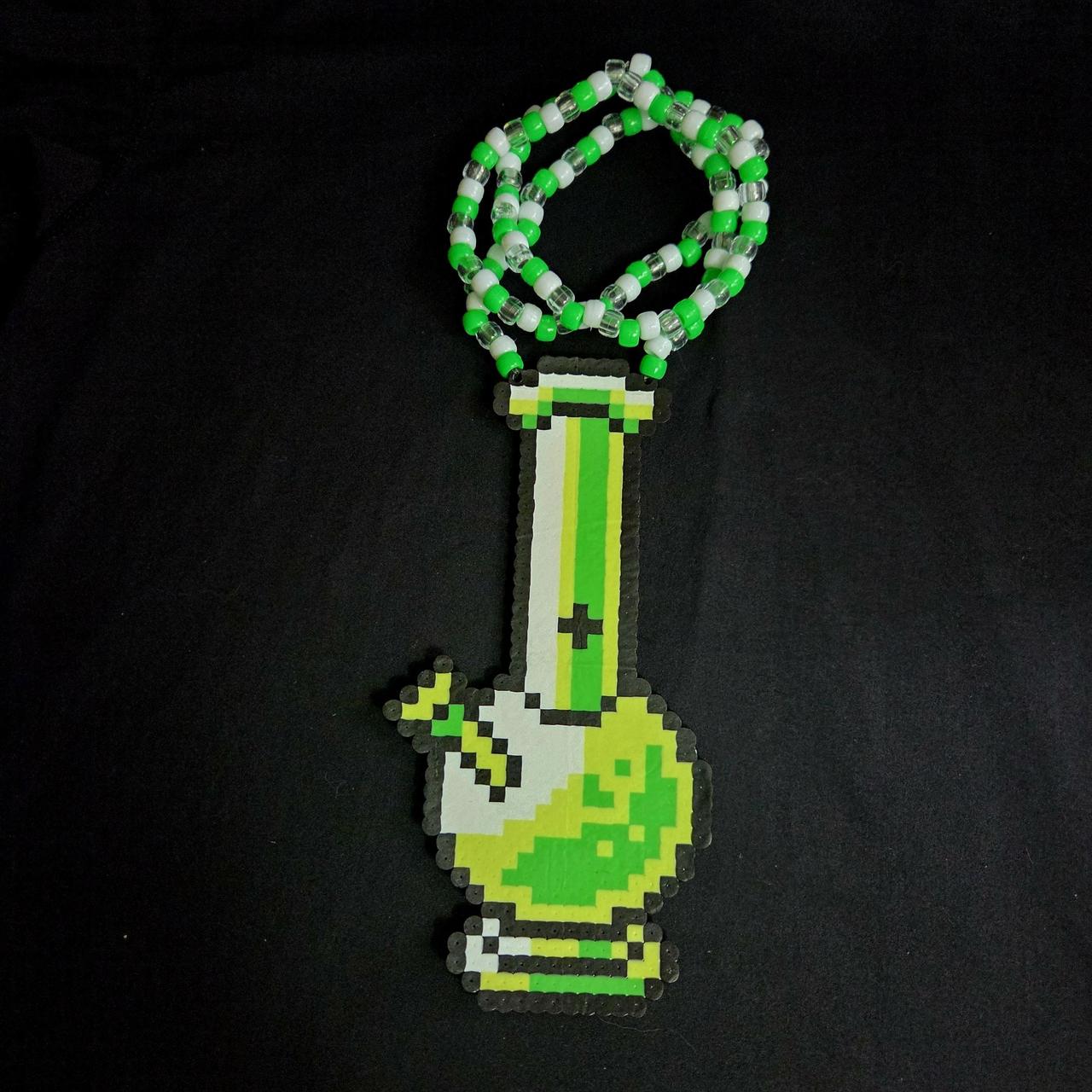 Green Bong Perler Necklace Fresh, fun, and full of... | Depop