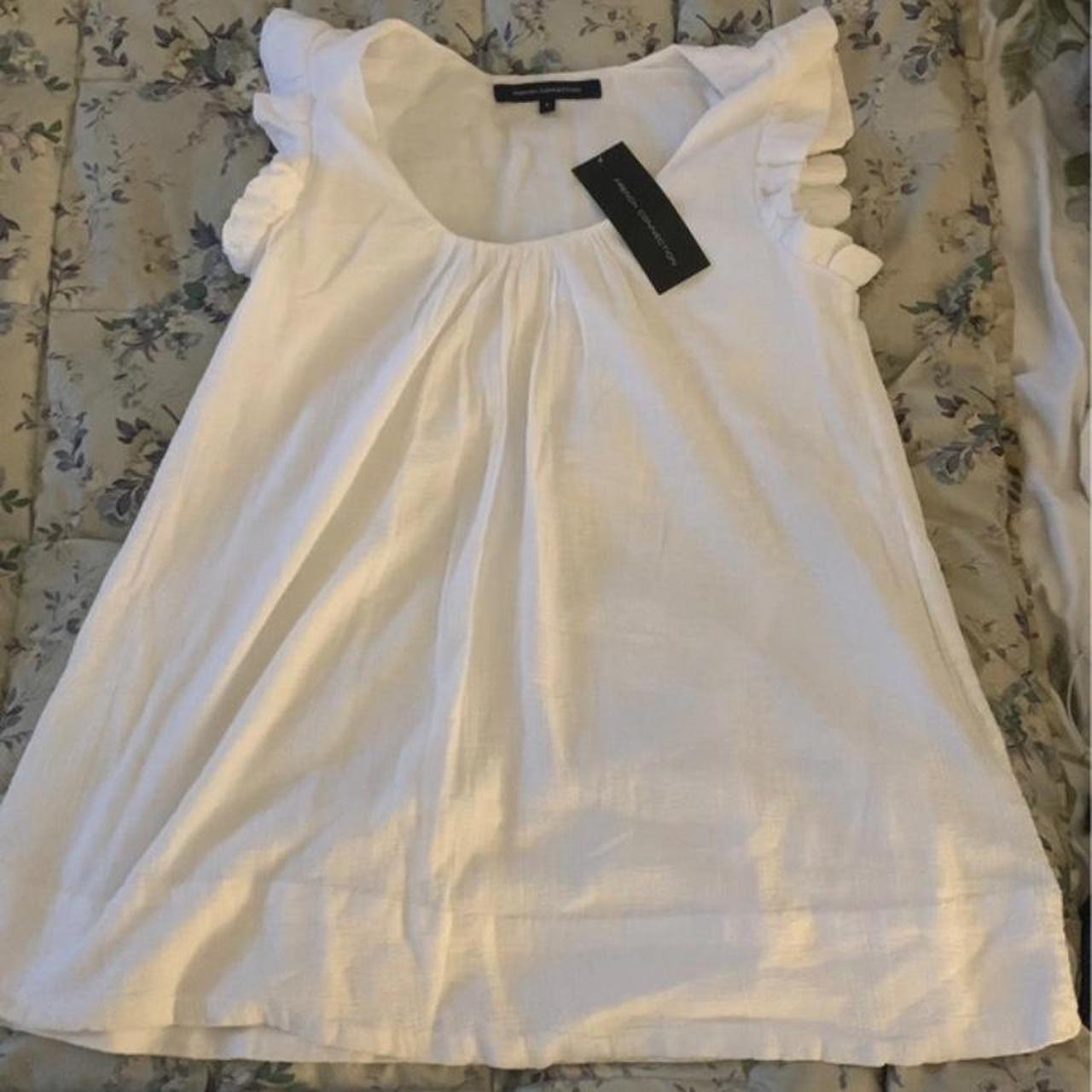 new with tags french connection white sleeveless... - Depop