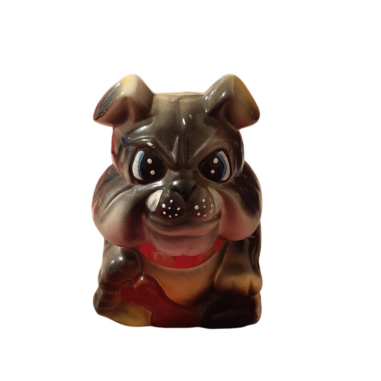 Beautiful Vintage Chalkware Bulldog Bank! There is... - Depop