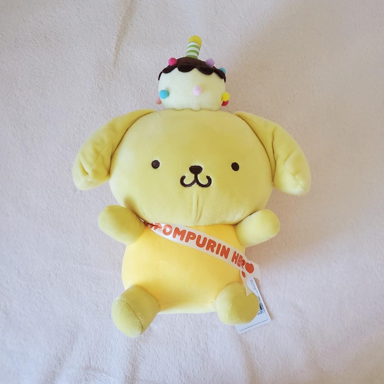 suuper cute pompompurin birthday plush ˚ ༘... - Depop
