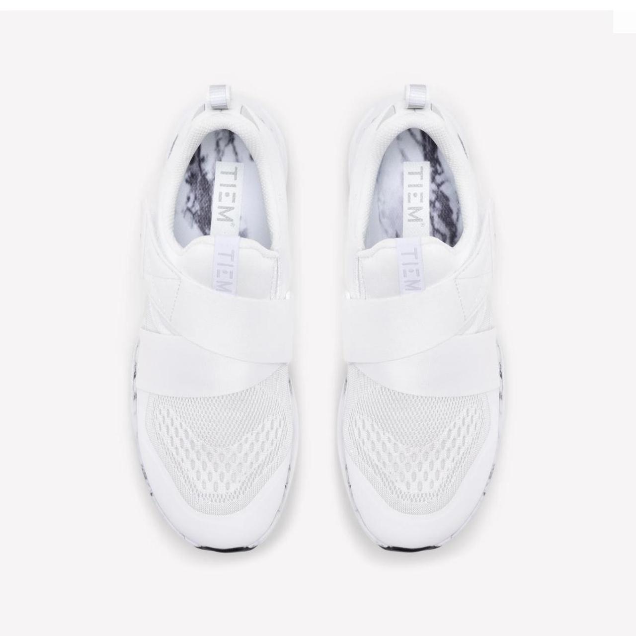 Tiem Slipstream white marble spin shoes with Shimano... - Depop