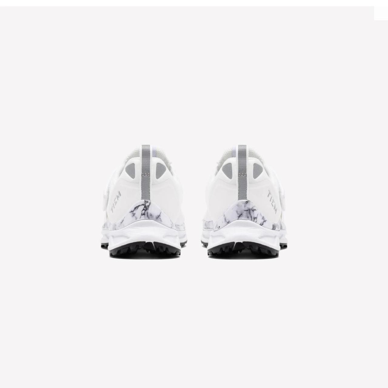 Tiem Slipstream white marble spin shoes with Shimano... - Depop
