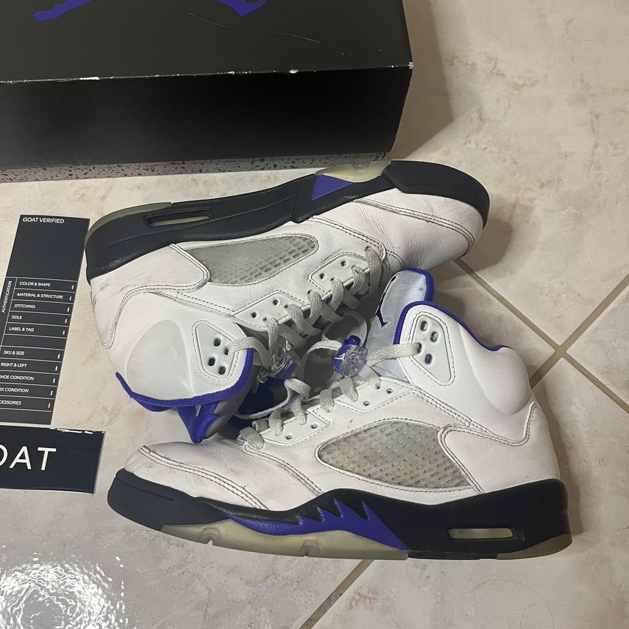 Jordan 5 Dark Concord Authentic Goat Size 9 US will... - Depop