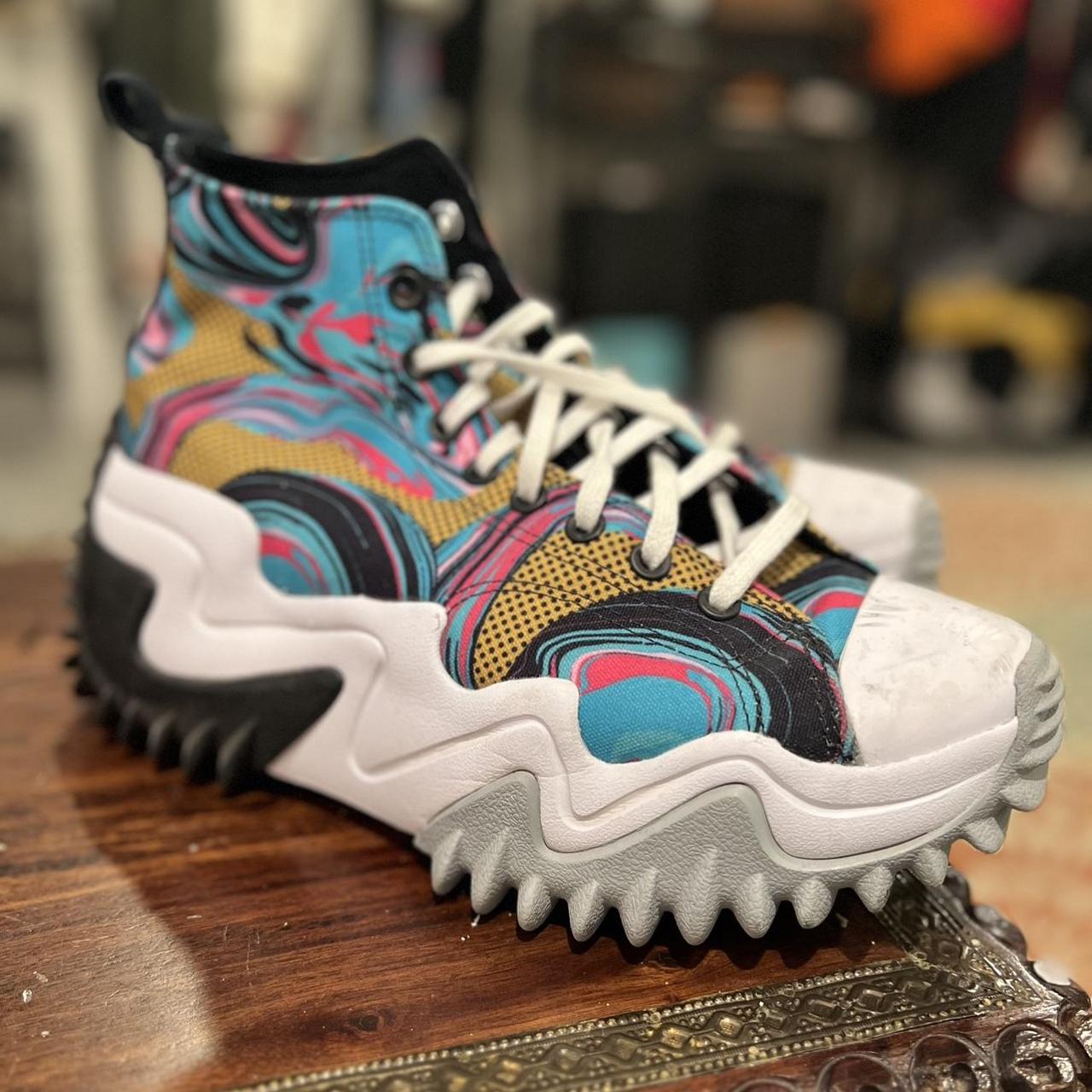 Galaxy converse stacks . So comfy - Depop