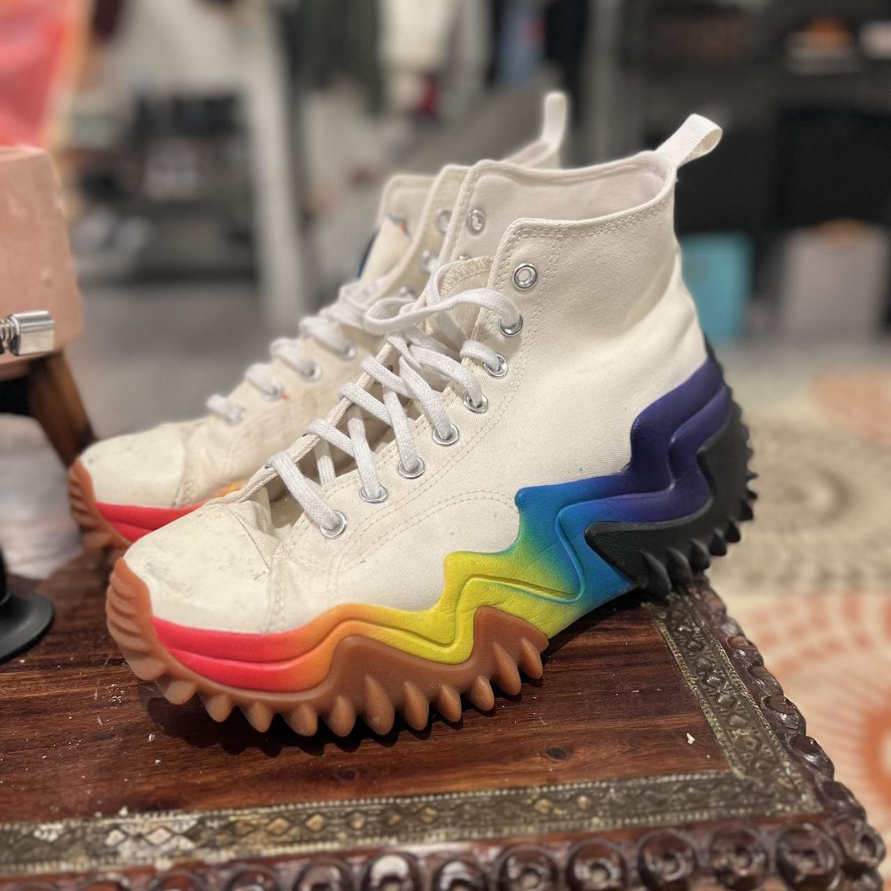 Pride converse stacks. So comfy. - Depop