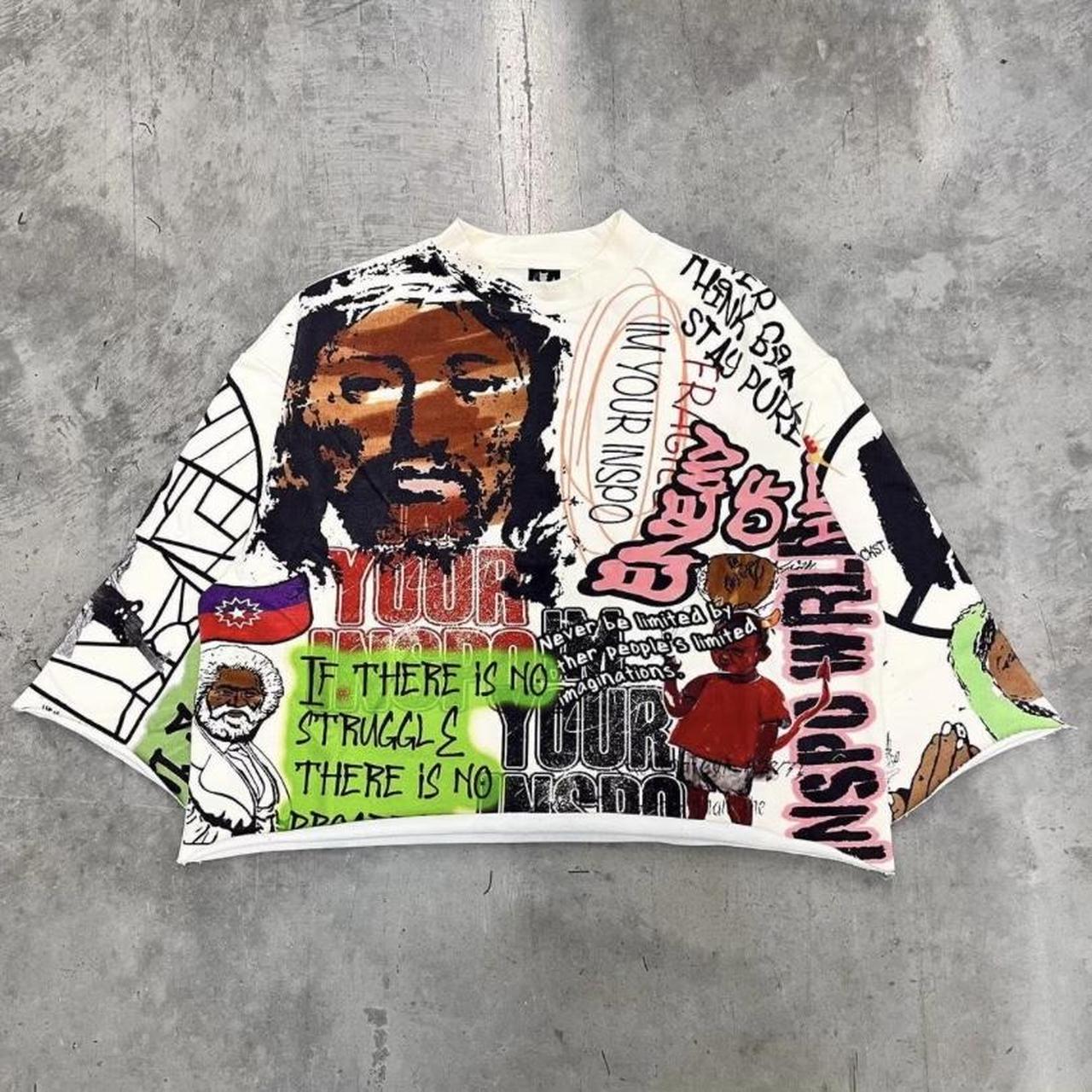 boxy graphic tee - Depop