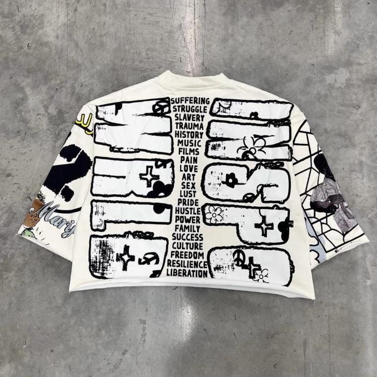 boxy graphic tee - Depop