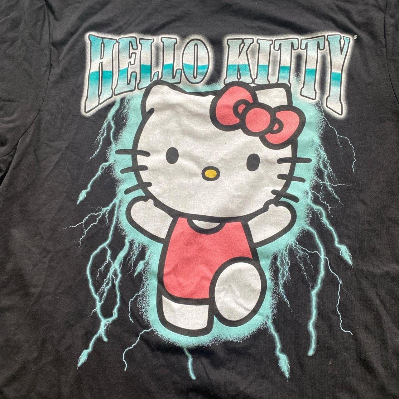 Y2K inspired hello kitty graphic t shirt with... - Depop