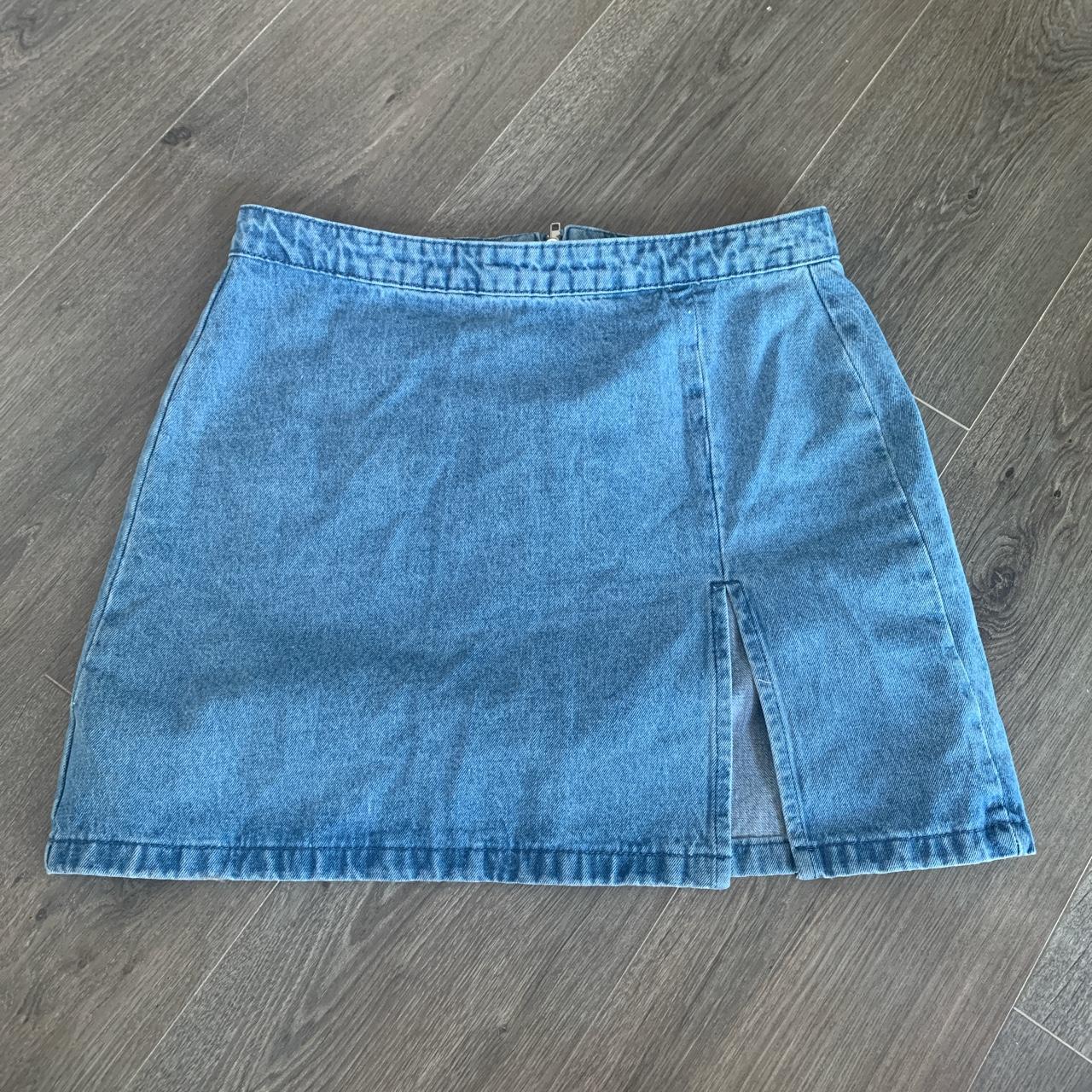 Missguided Women's Blue Skirt | Depop