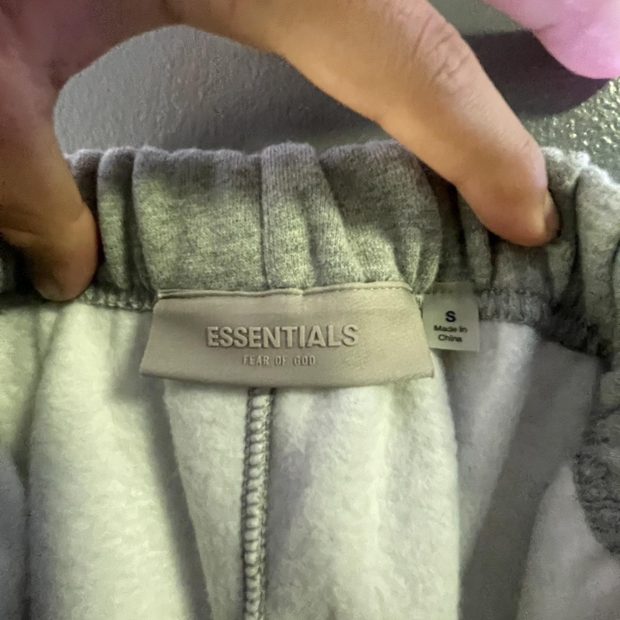 Essentials Grey Sweats Size Small - Depop
