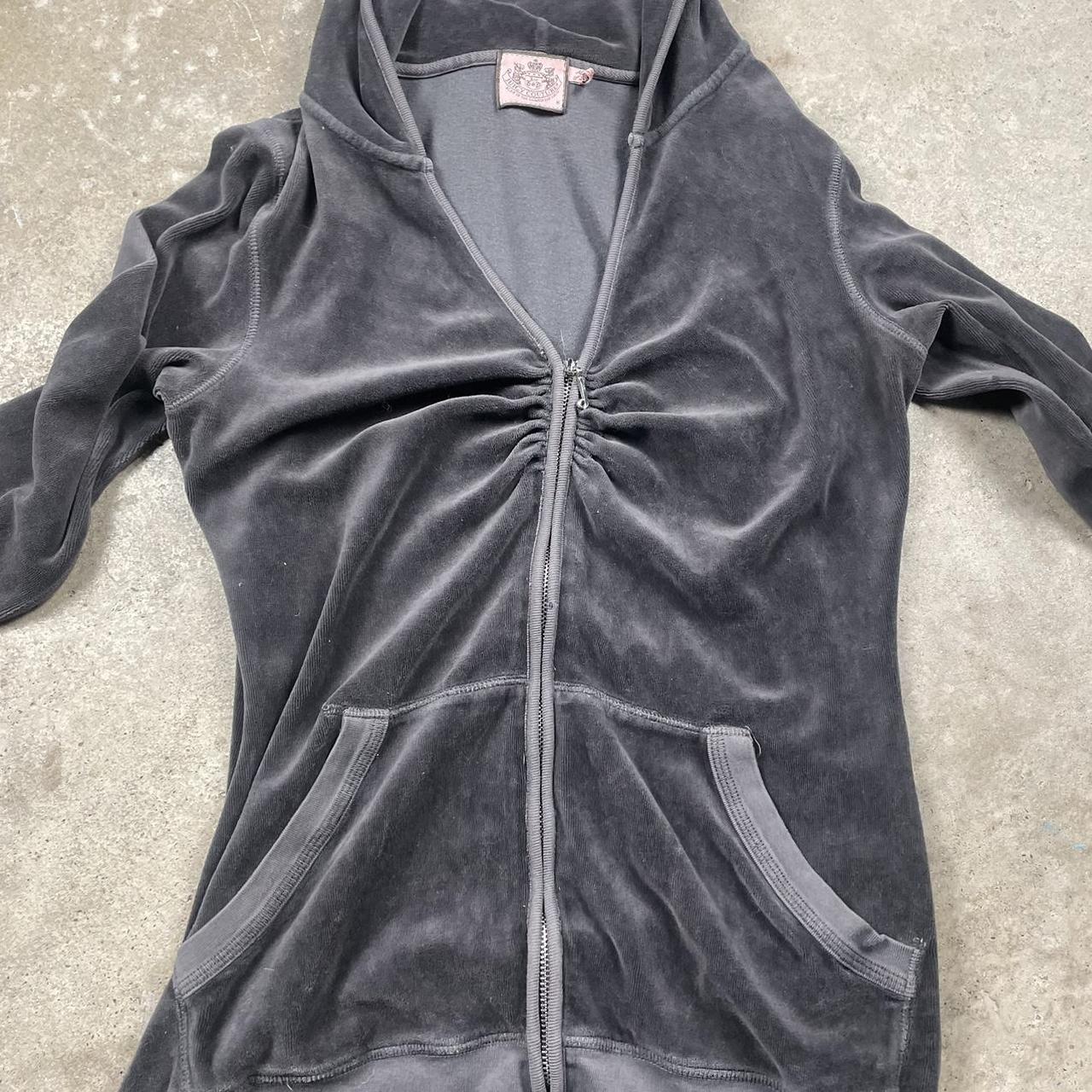vintage juicy couture velour zip up jacket early... - Depop
