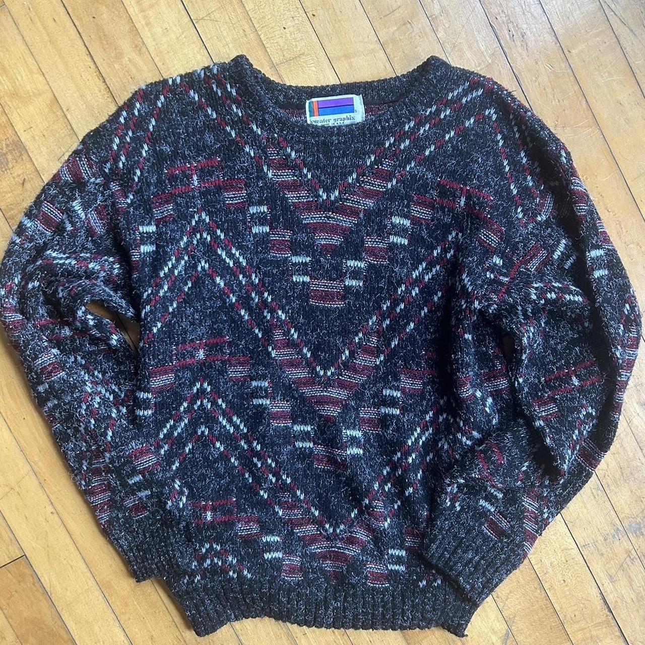 Cute retro 80s style sweater #retro#vintage#cozy - Depop