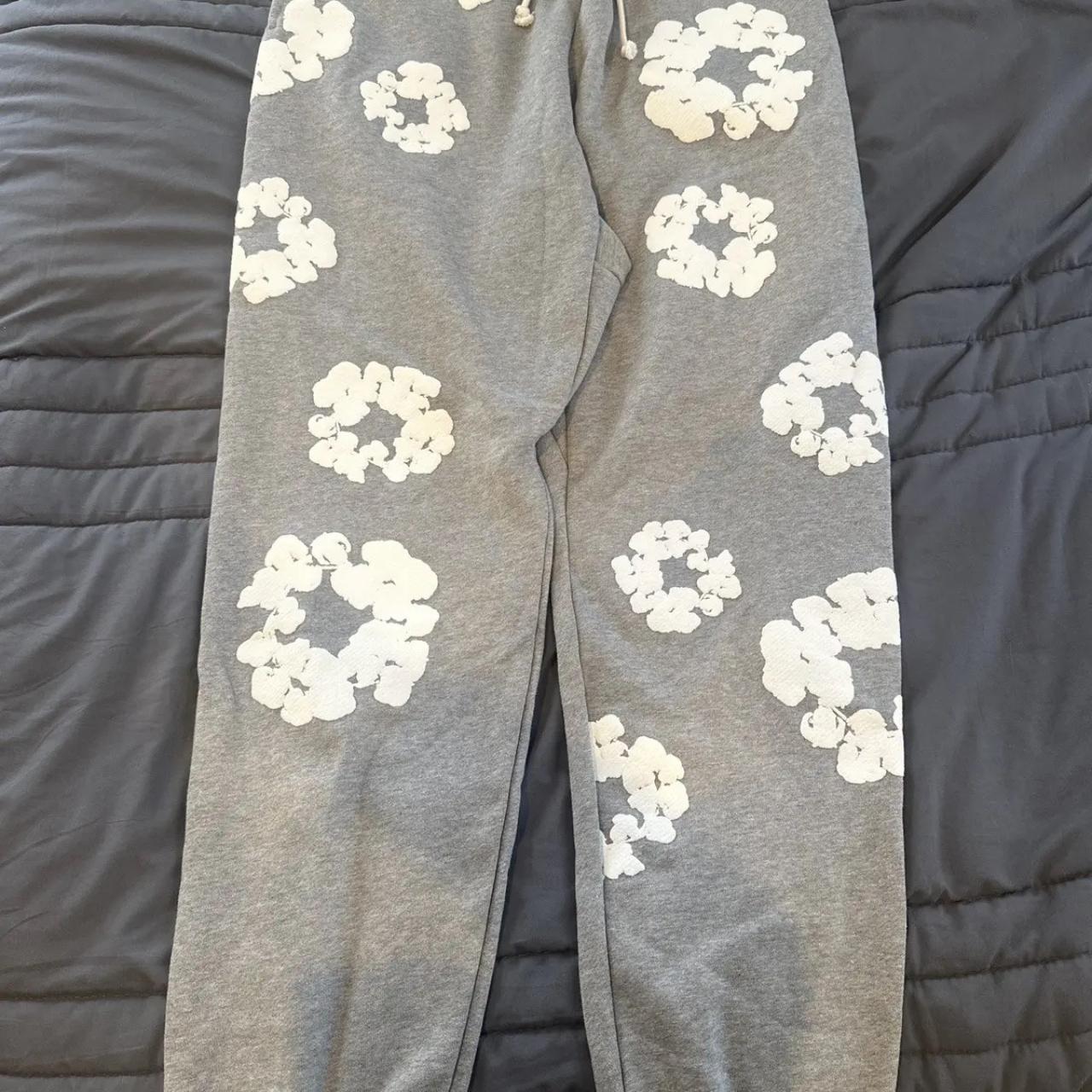 Denim Tears Grey Sweatpants Large Authentic... - Depop