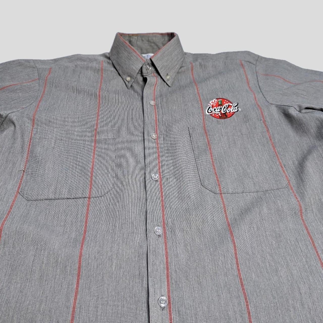 Men's Grey and Red Shirt | Depop