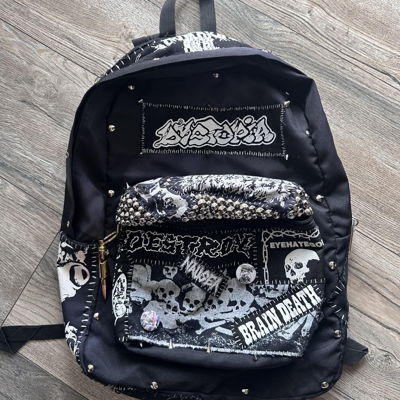 Patched up backpack crust gutter mince gore nausea... | Depop