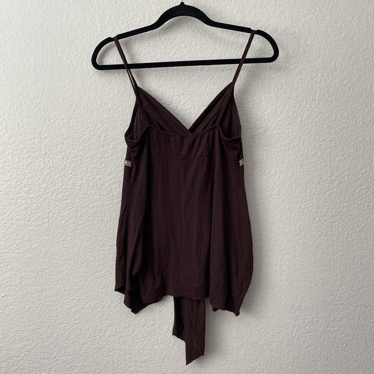 Styles brown layered beaded cami tank top! This top... | Depop