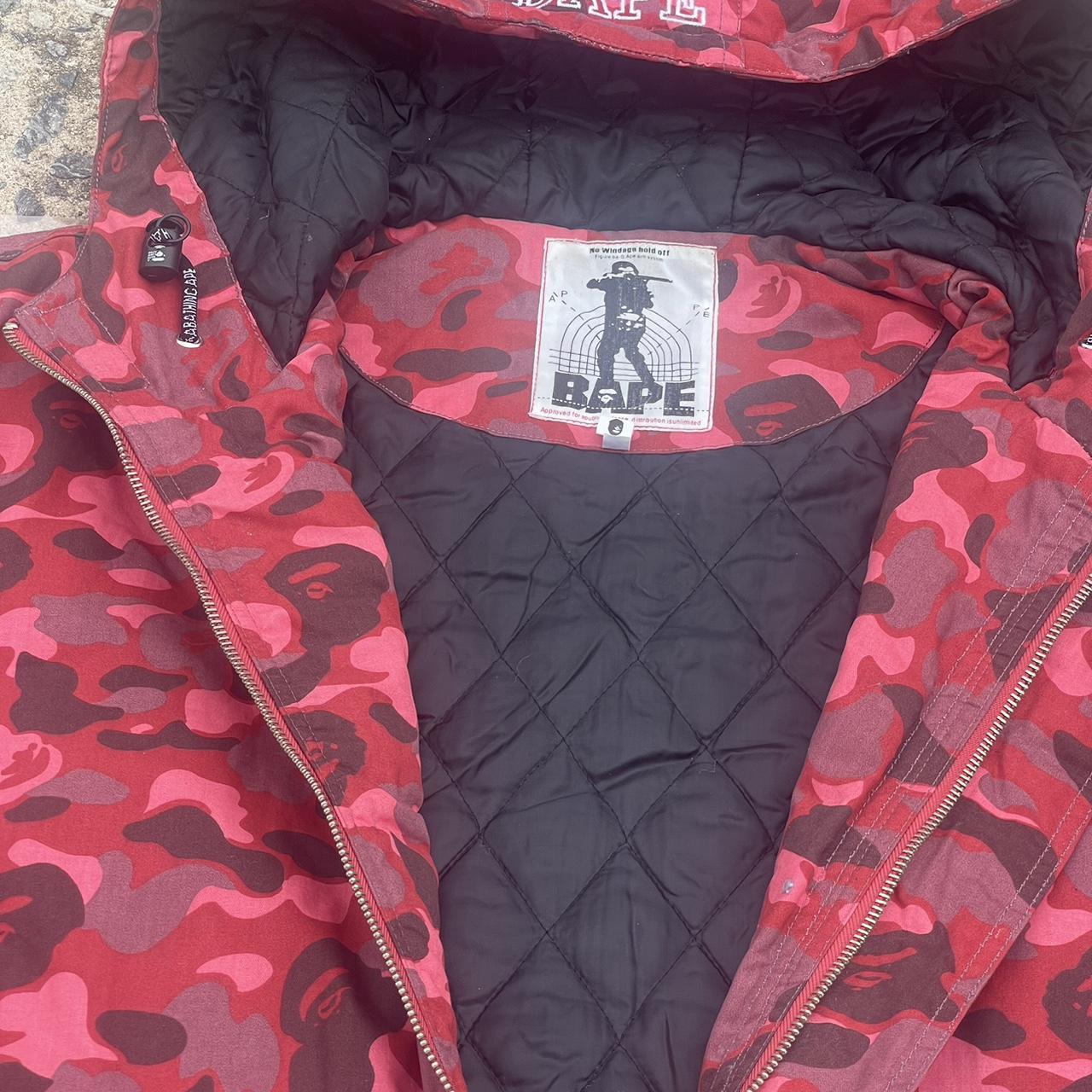 Bape Red Camo Snowboard Jacket “Ape Shall Never Kill... - Depop