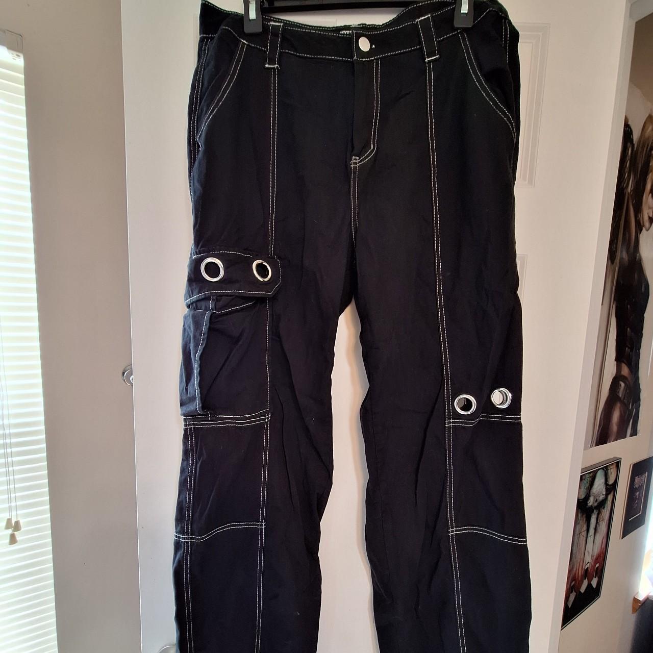 Cargo pants from HotTopic. Only worn once because... - Depop