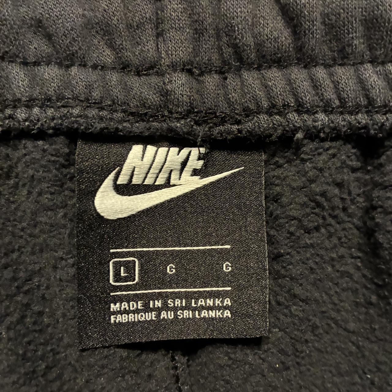 Nike black uncuffed sweatpants size large | Depop