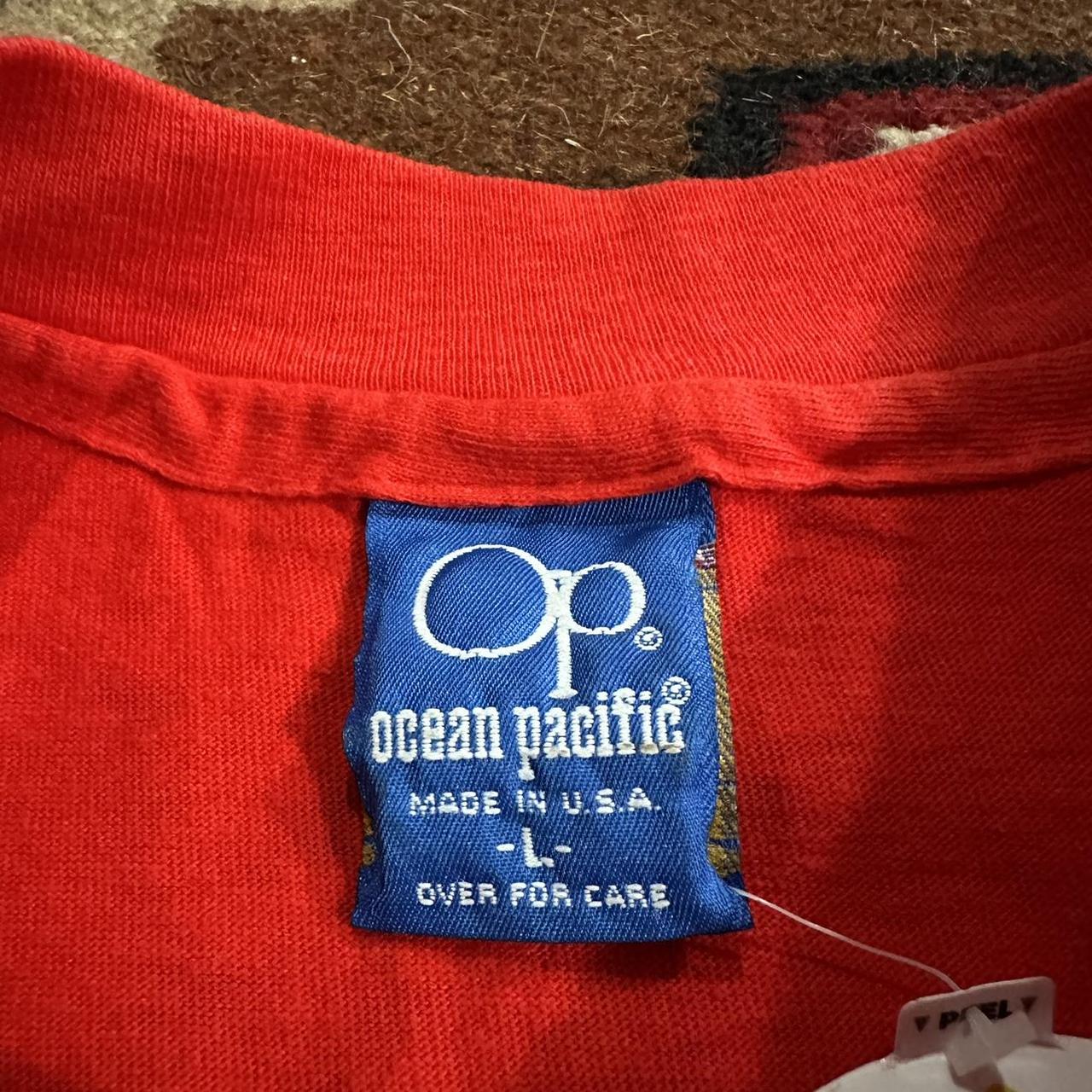 Vintage 80s OP OCEAN PACIFIC T-Shirt Size Large 19... - Depop