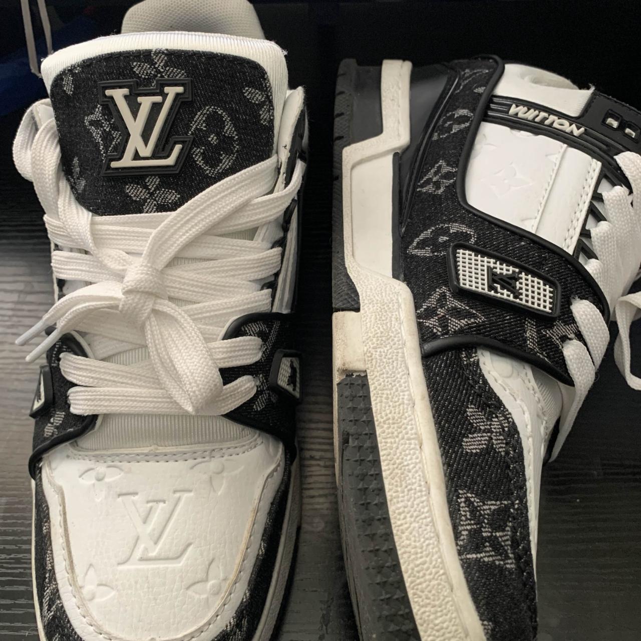 Louis Vuitton Runners black and white. | Depop