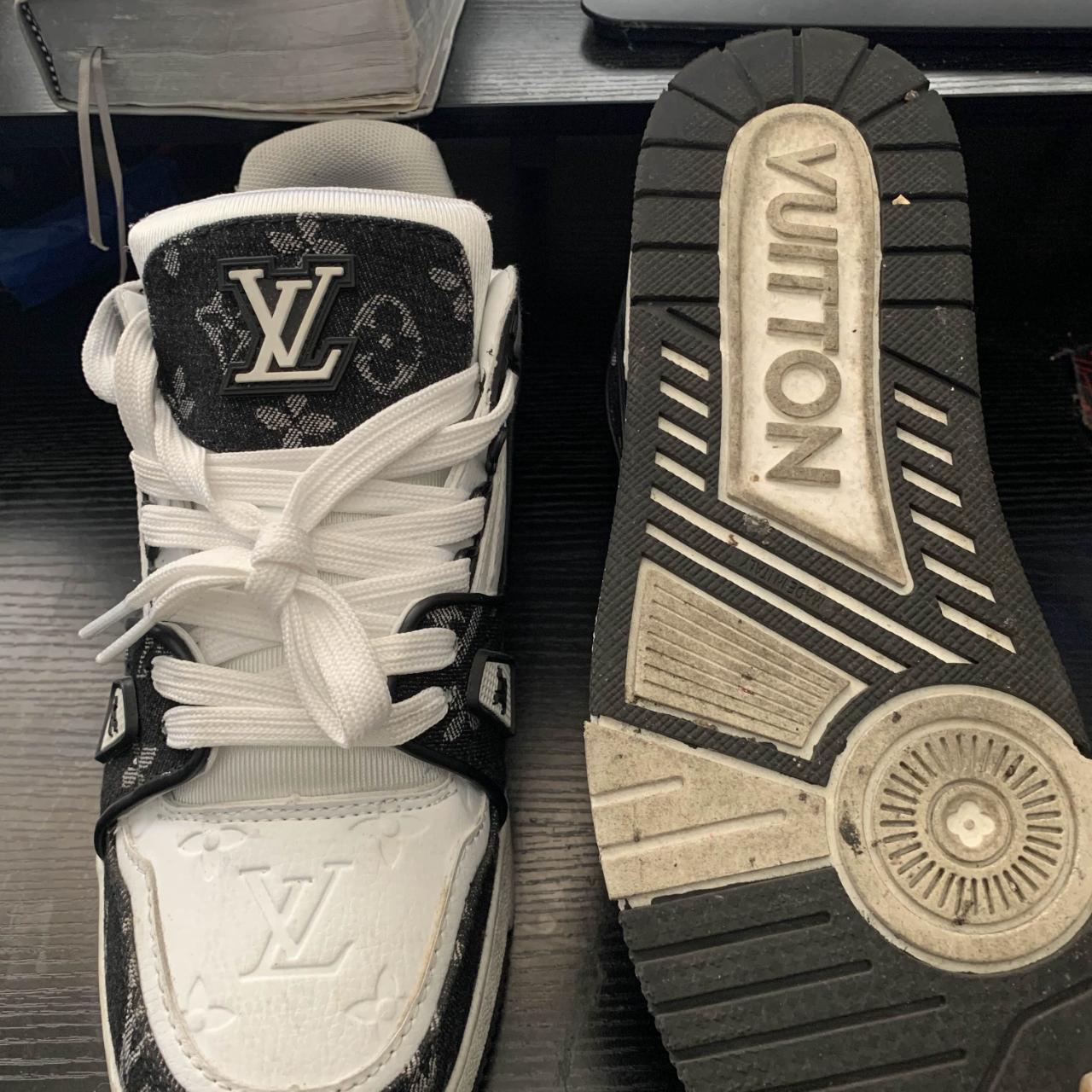 Louis Vuitton Runners black and white. | Depop