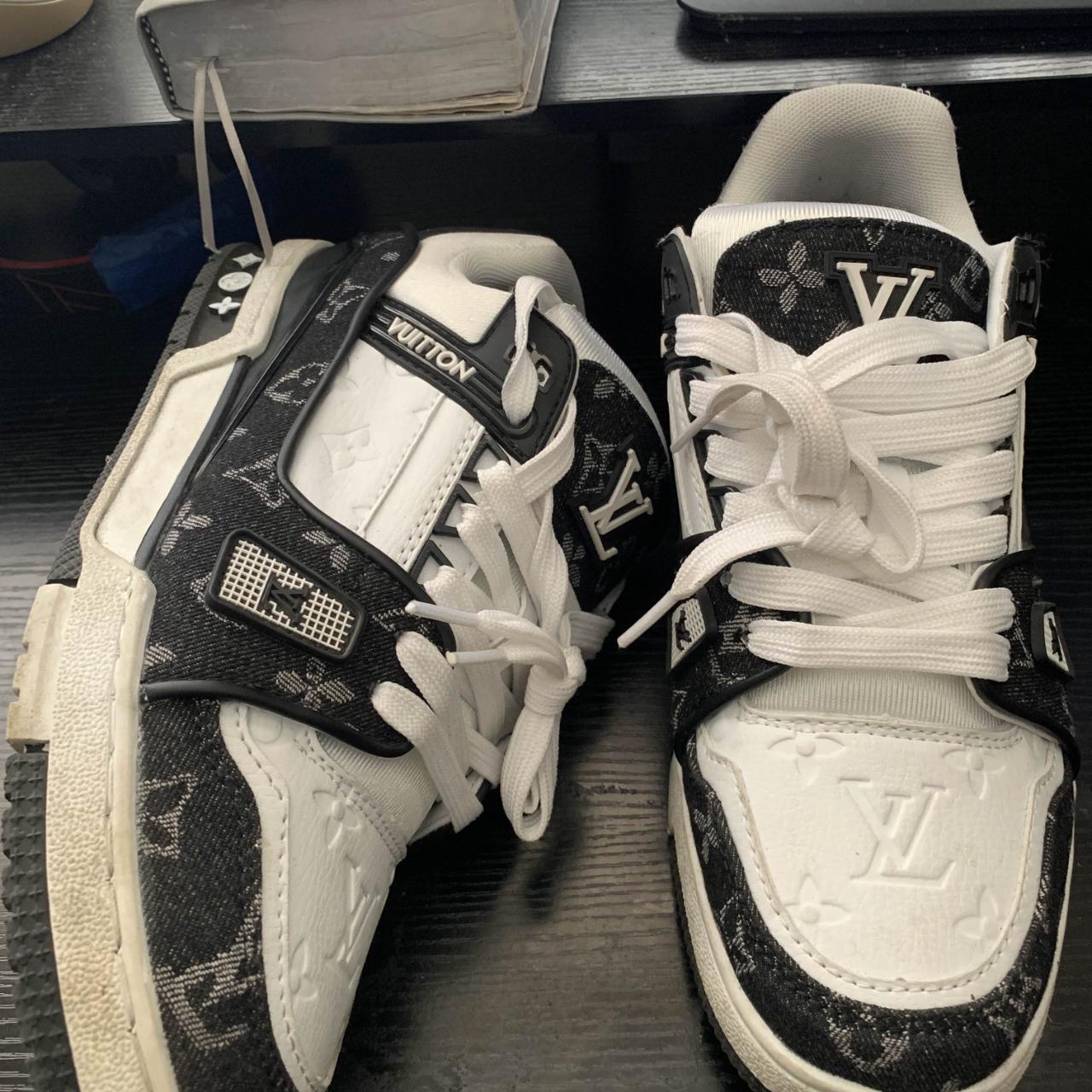 Louis Vuitton Runners black and white. | Depop
