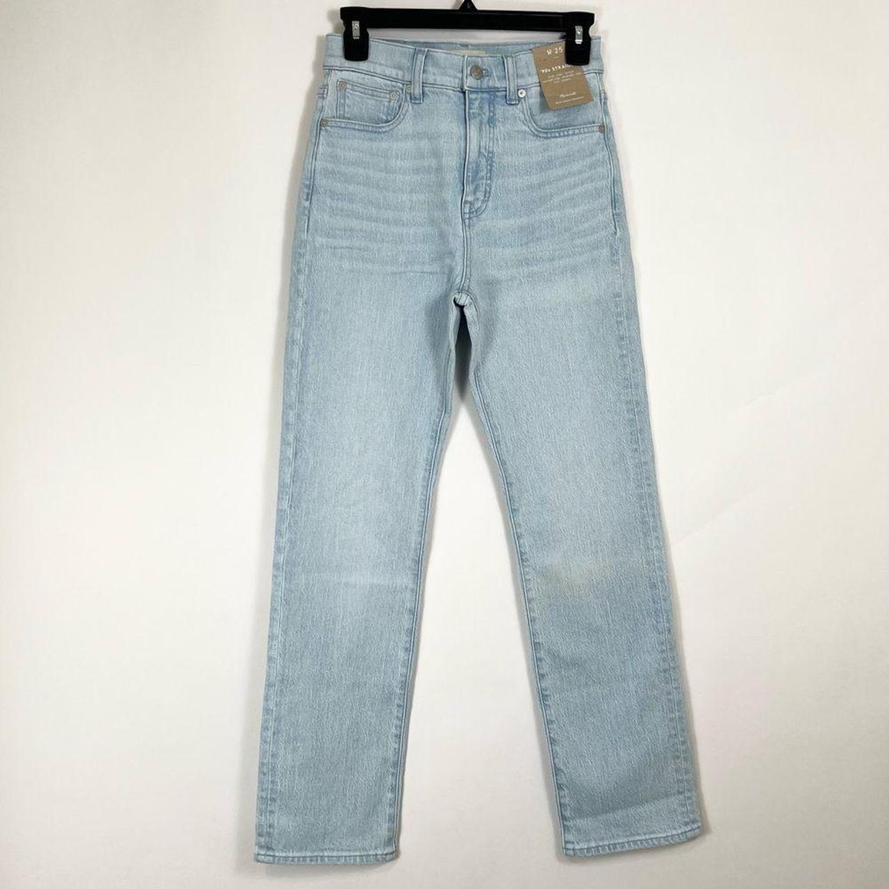 Madewell The 90s Straight Jean in Ward Wash Size 25... - Depop